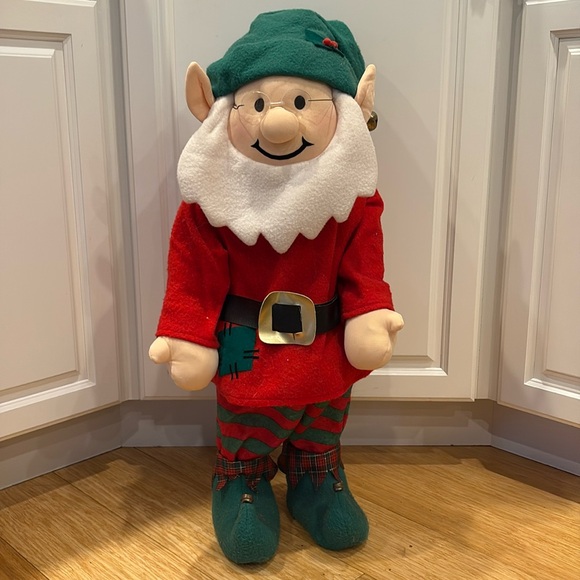 Holiday | Freestanding Plush Elf Christmas Decor Santas Little Helpers ...
